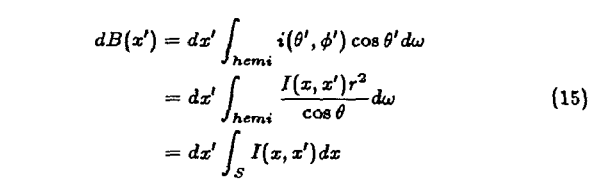 《The Rendering Equation》简译 - Quercus的技术记录